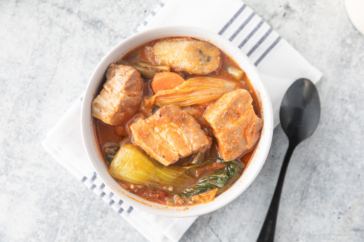 Pochero (Filipino Pork Belly Stew) - Hungry Little Asian Girl