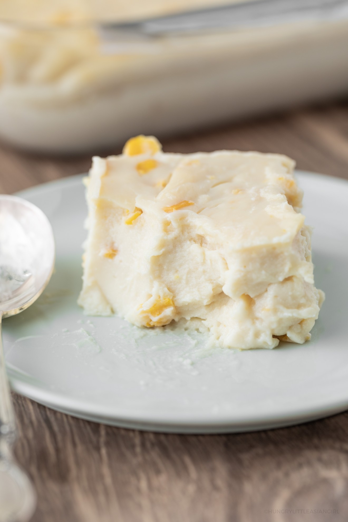 Maja Blanca (Filipino Coconut Milk Pudding) - Hungry Little Asian Girl