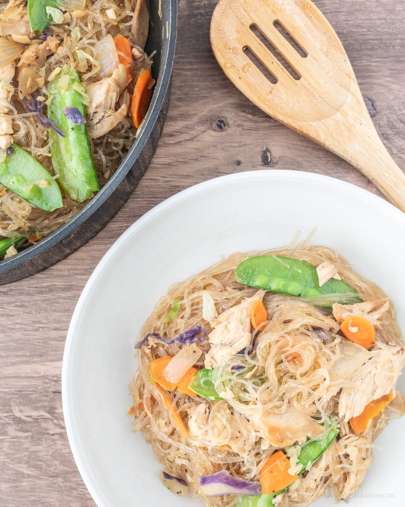 Pancit Bihon (Filipino Stir-Fry Noodles) - Hungry Little Asian Girl